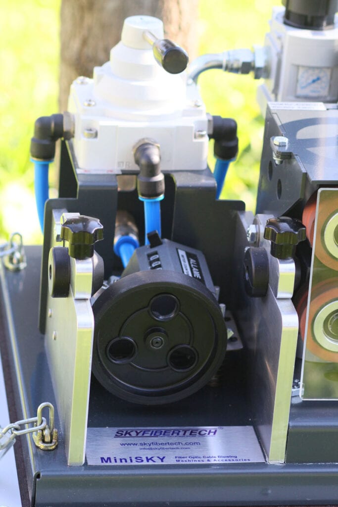 MiniSKY PLUS Cable Blowing Machine for Germany! - Fiber optic cable ...