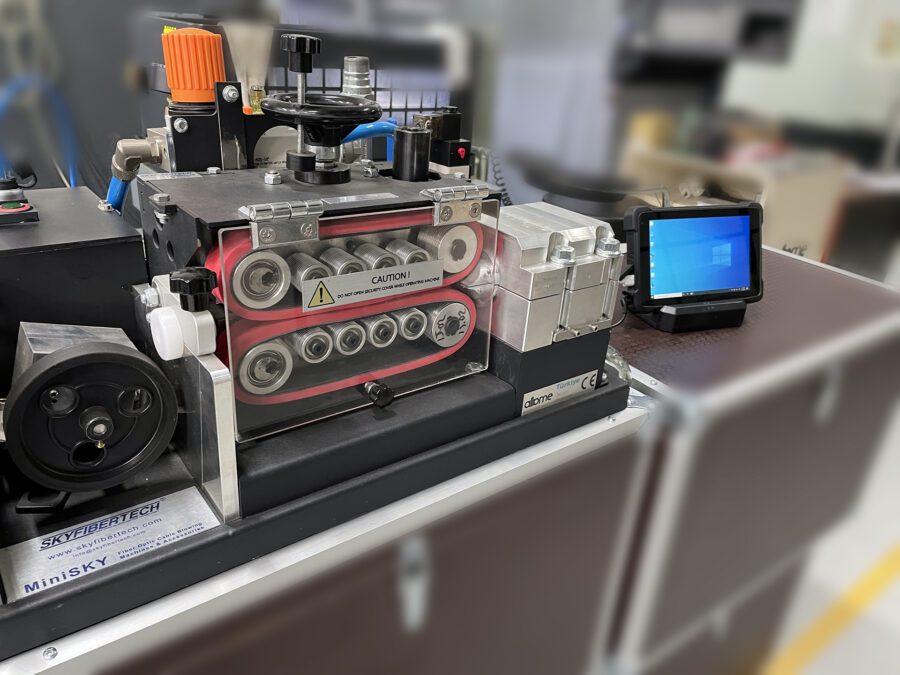 MiniSKY PLUS Cable Blowing Machine for Germany! - Fiber optic cable ...